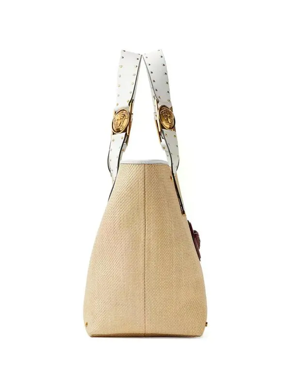 Versace Rivière Large Raffia Tote