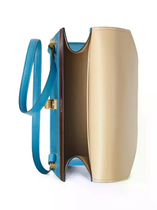 Versace Severine Leather Shoulder Bag - Blue