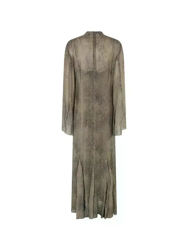 Federica Tosi Python Print Georgette Dress