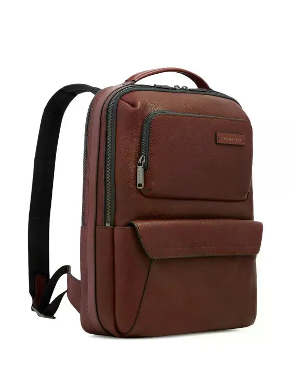 THE BRIDGE Leather Zip-pocket Backpack