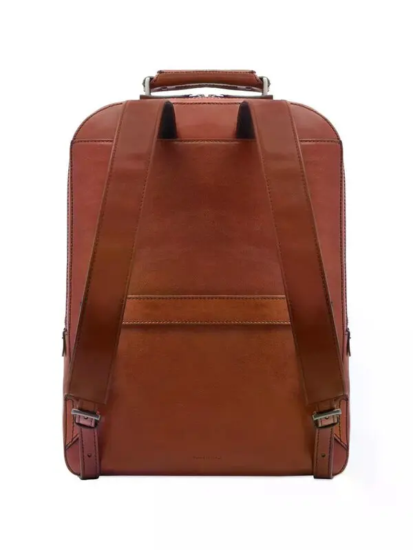 THE BRIDGE 1980 Leather Double-zip Backpack