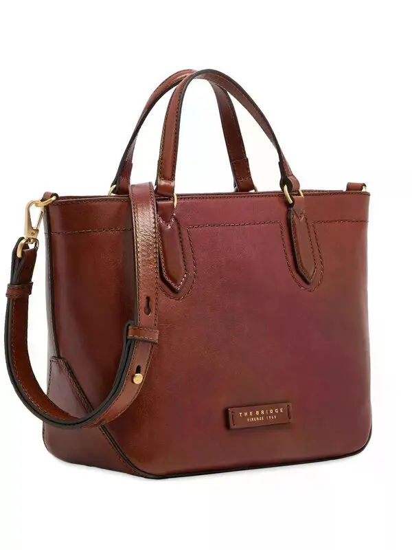 THE BRIDGE Larissa Leather Tote Bag - Brown