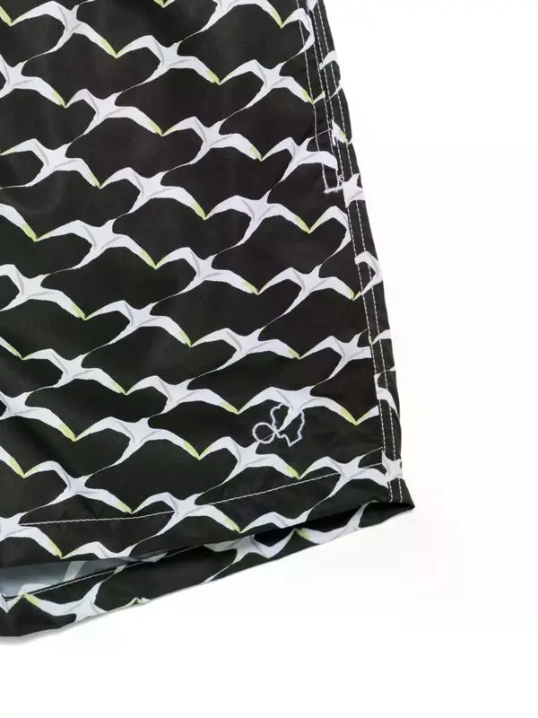 ARRELS BARCELONA Bird Print Swim Shorts