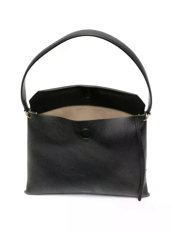 WANDLER Grained Leather Tote Bag - Black