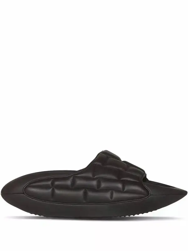 Balmain Quilted Leather Sandals
