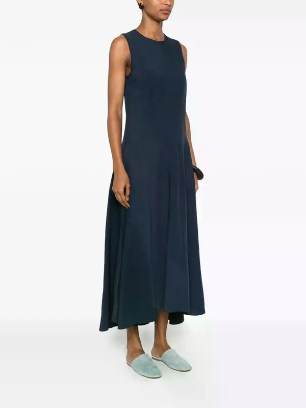 AROVESCIO Sleeveless Flared Midi Dress