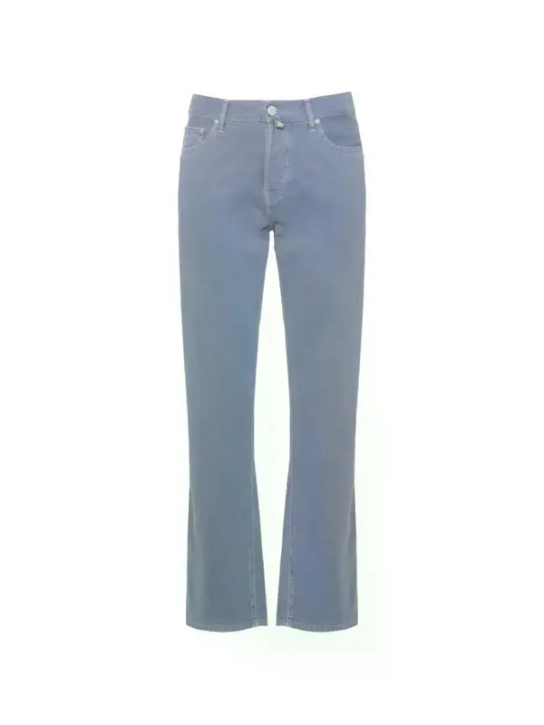Jacob Cohen Logo-patch Straight-leg Trousers