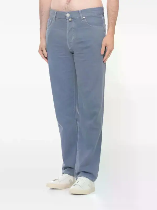 Jacob Cohen Logo-patch Straight-leg Trousers