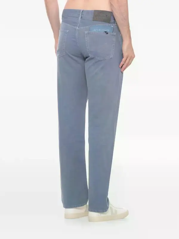 Jacob Cohen Logo-patch Straight-leg Trousers