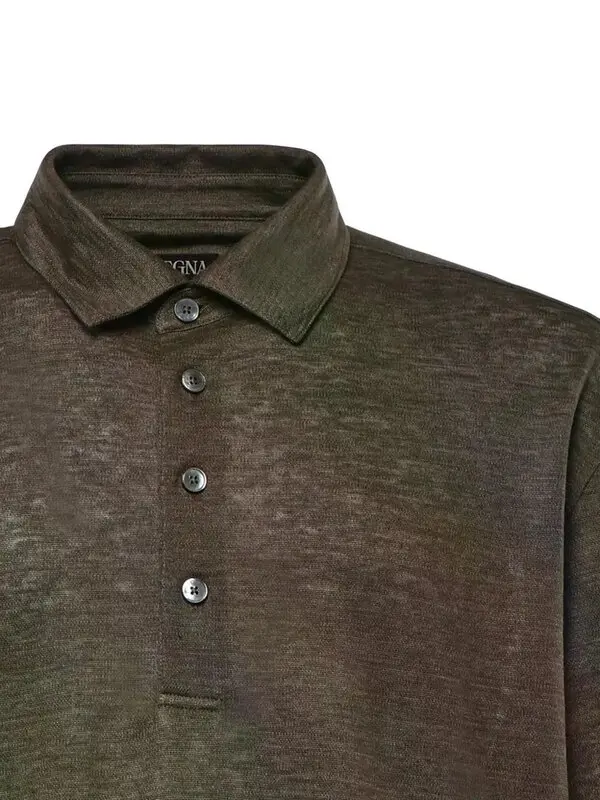 Zegna Short-sleeve Polo Shirt - Brown