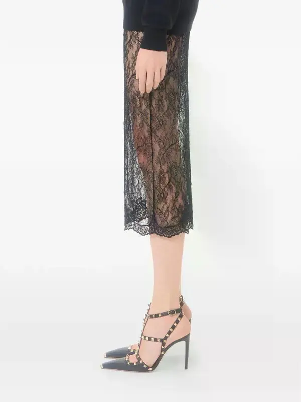 Valentino Garavani Lace Midi Skirt