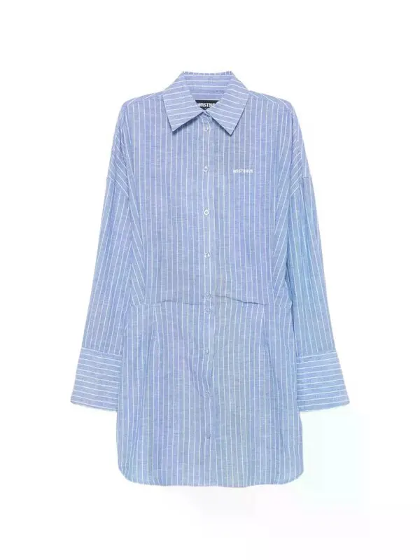 WRSTBHVR Pinstripe Mini Shirt Dress