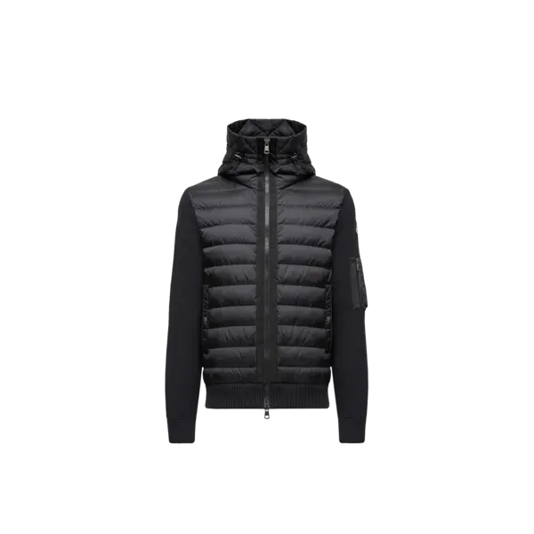 Moncler Padded Zip-up Cardigan - Black