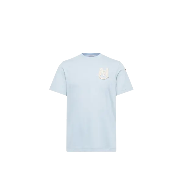 Moncler Monogram Cotton T-shirt - Blue