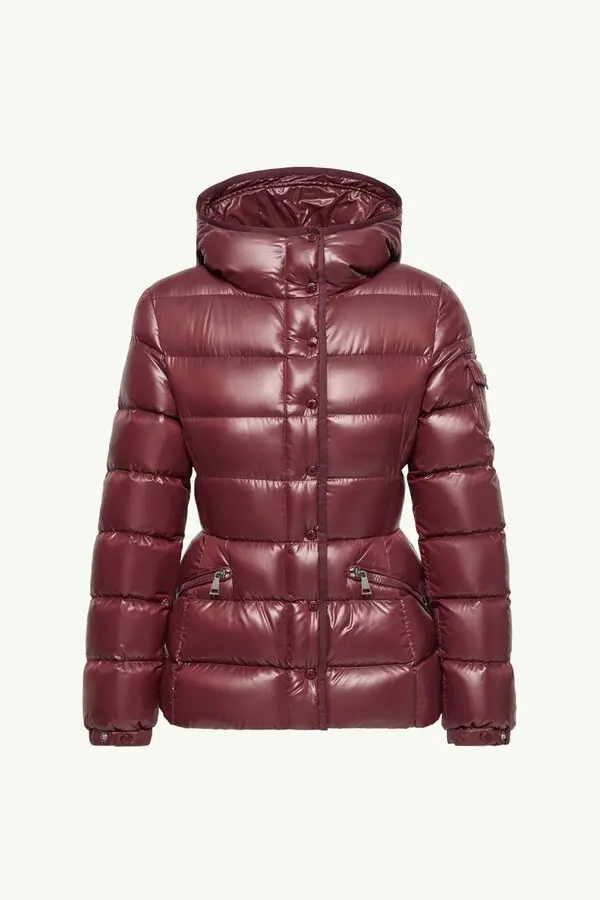 Moncler Barante Hooded Short Down Jacket - Red