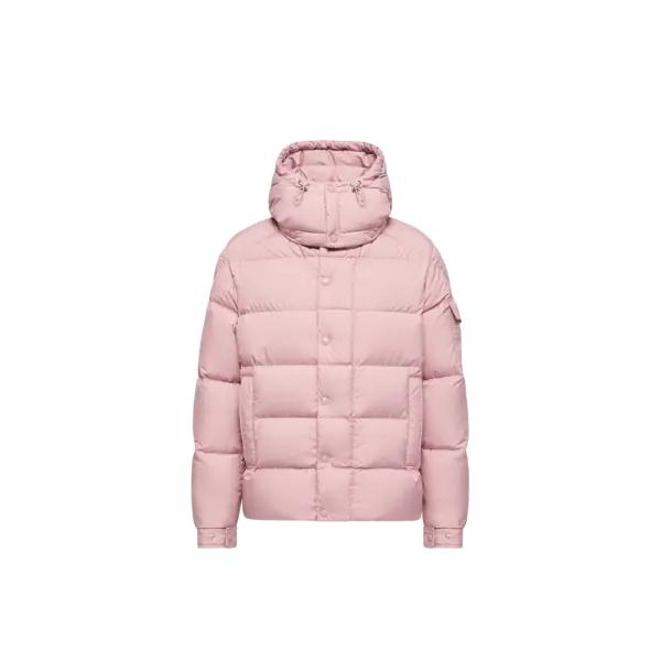 Moncler Maya Hooded Short Down Jacket - Pink