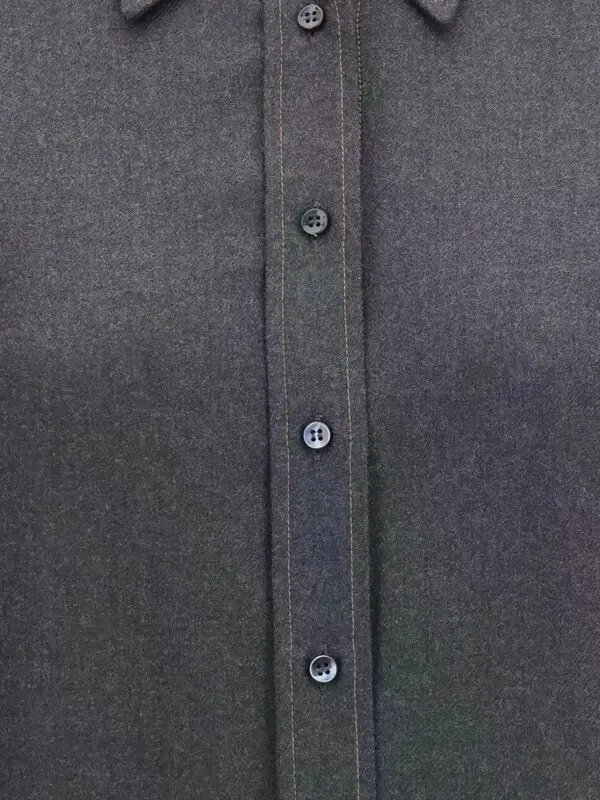 Brunello Cucinelli Dark Contrast Topstitching Shirt
