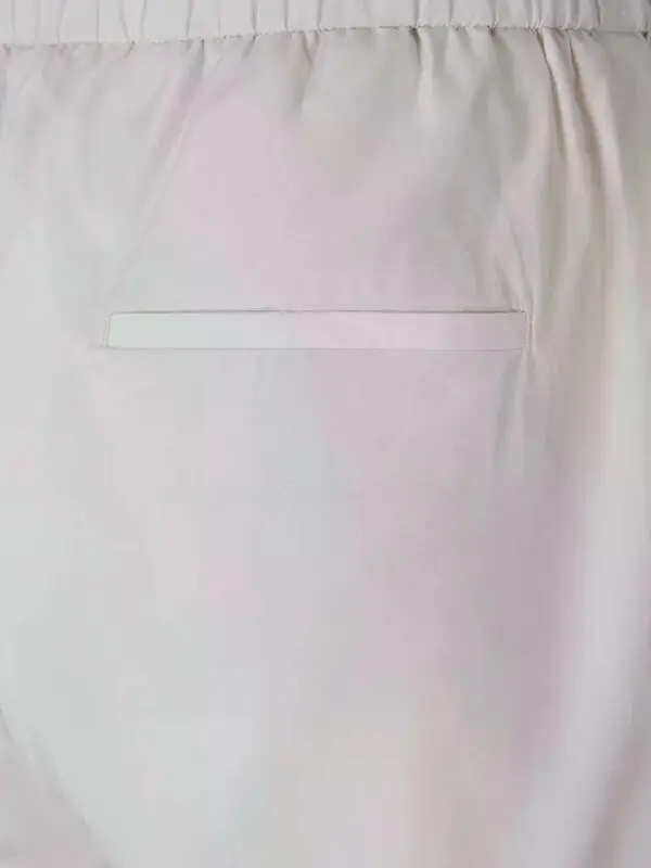 Peserico Pressed-crease Elasticated Waistband Trousers - White
