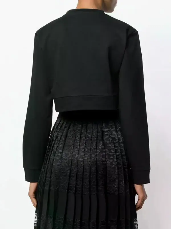 Moncler Sheer Logo Patch Sweatshirt