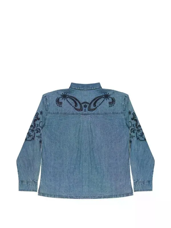 MAISON HOTEL Stella Constellation Embroidered Denim Shirt