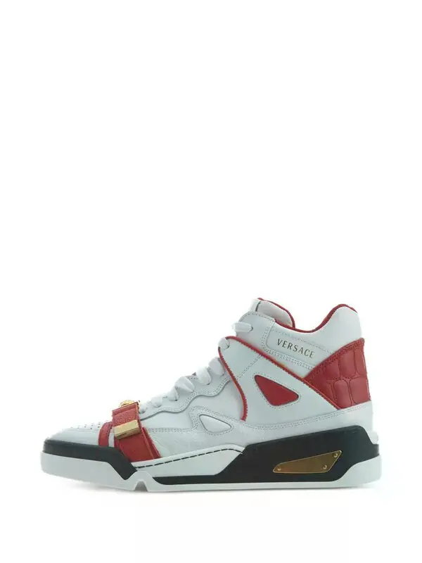 Versace Medusa Plaque Panelled Sneakers