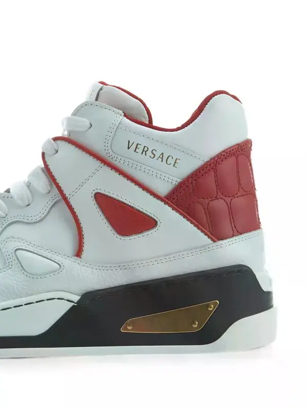 Versace Medusa Plaque Panelled Sneakers