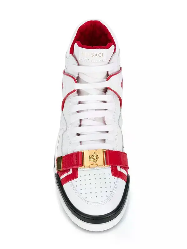 Versace Medusa Plaque Panelled Sneakers