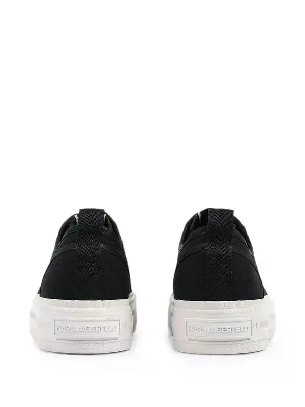 Karl Lagerfeld Logo Embroidered Platform Sneakers