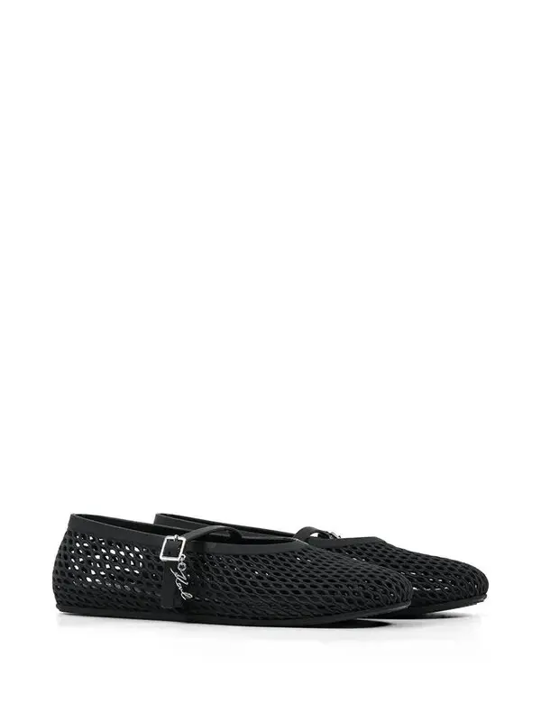 Karl Lagerfeld Mesh Buckle Ballet Flats