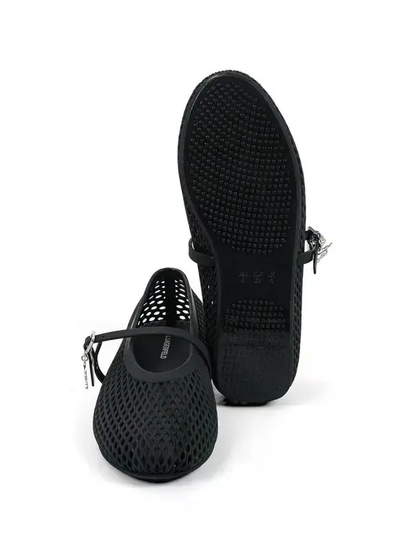 Karl Lagerfeld Mesh Buckle Ballet Flats