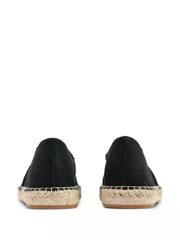 Karl Lagerfeld Logo-embroidered Braided-sole Espadrilles