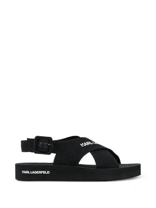 Karl Lagerfeld Crossover Strap Buckle-fastening Sandals