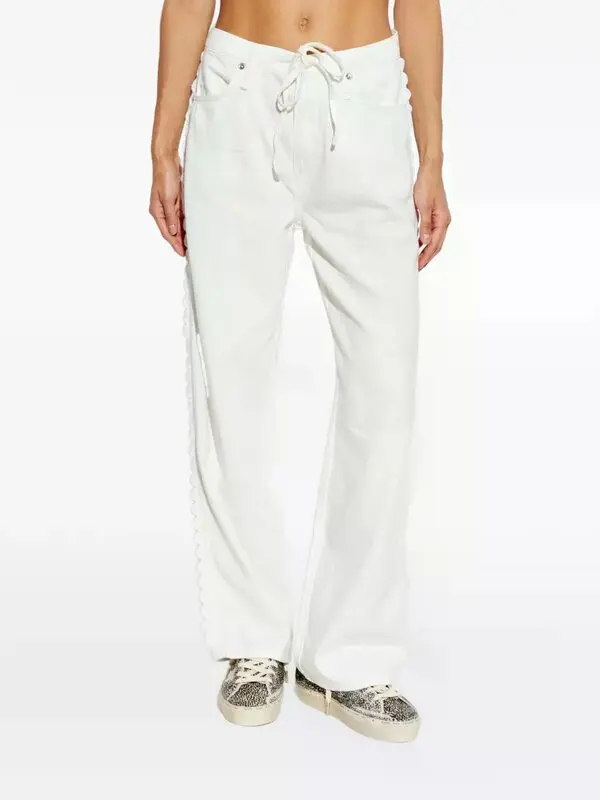Rag & Bone Scallop-trim Drawstring Jeans