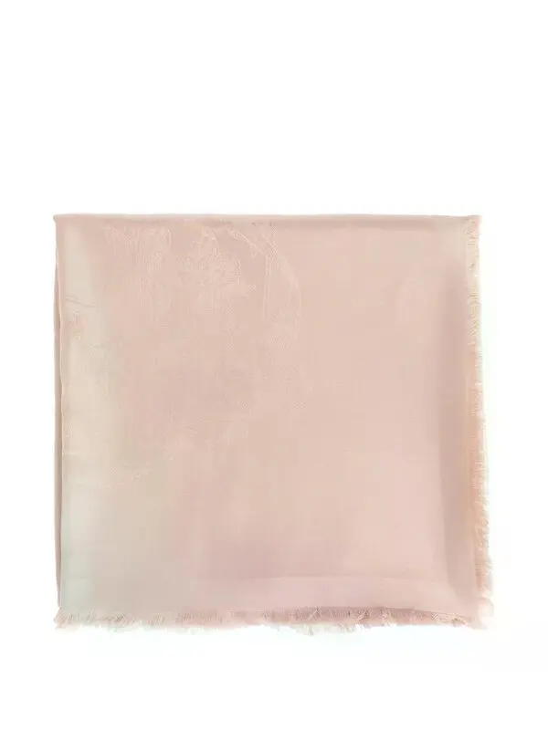 FERRAGAMO Jacquard Frayed-edge Scarf