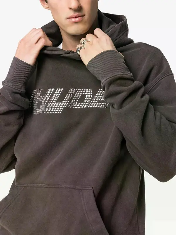 Rhude Swarovski Logo Hoodie