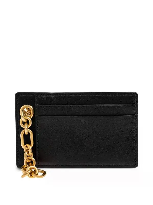 Balmain Chain-link Leather Cardholder