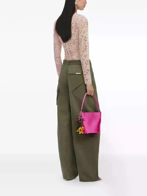 SELF-PORTRAIT Khaki Belted Cargo Pants