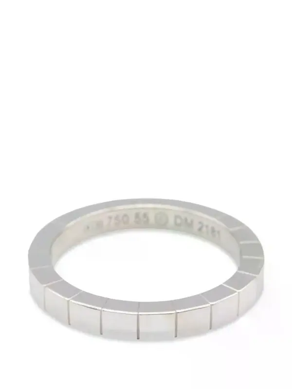 Cartier 2010s La Raniere Engraved-logo Ring - Silver