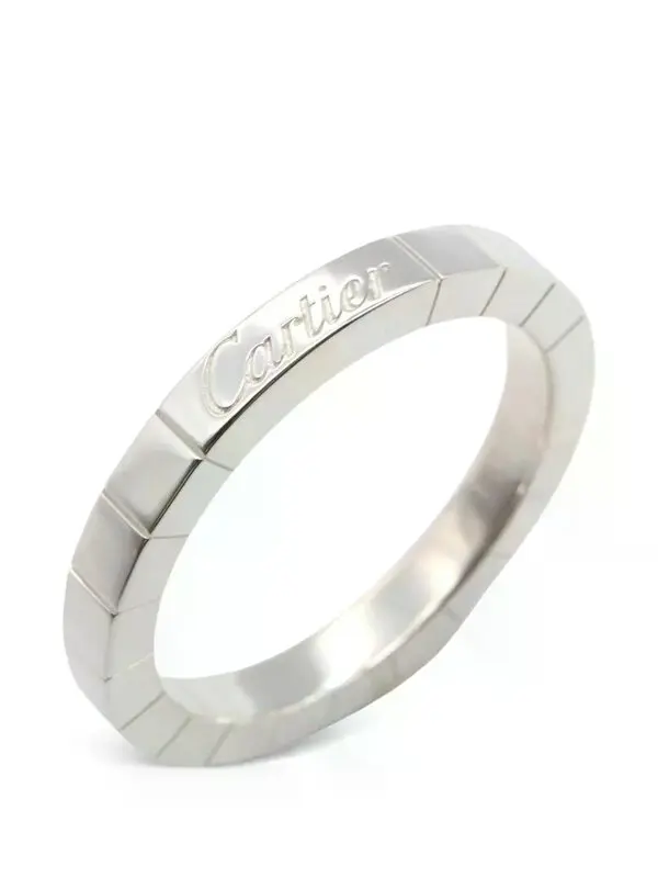 Cartier 2010s La Raniere Engraved-logo Ring - Silver
