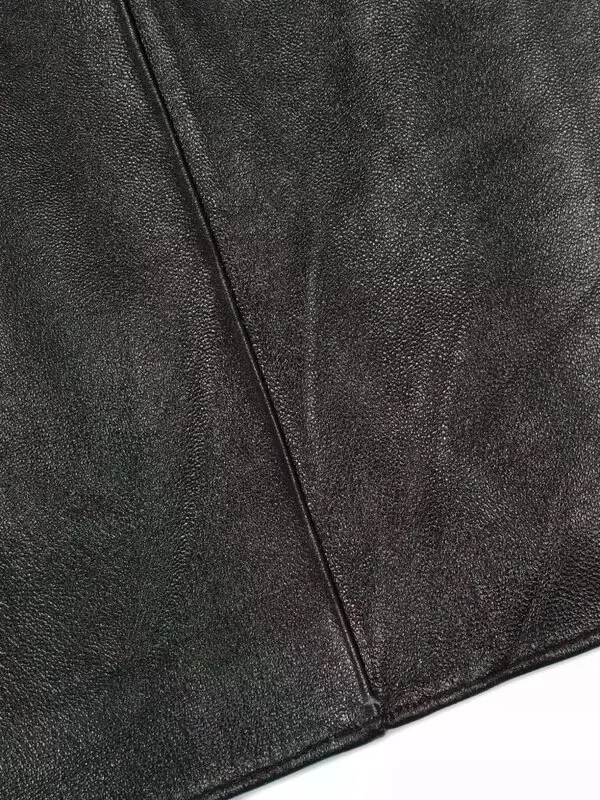 Celine Triomphe Lambskin Leather Skirt