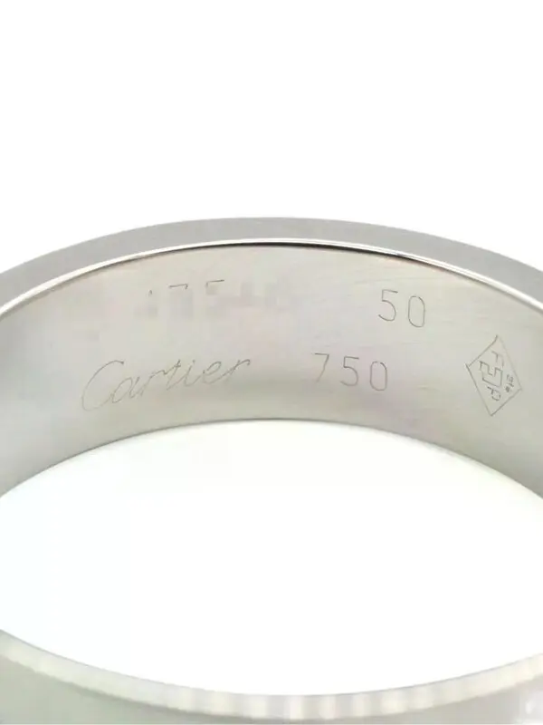 Cartier 18k White Gold Love Screw-detail Ring - Silver