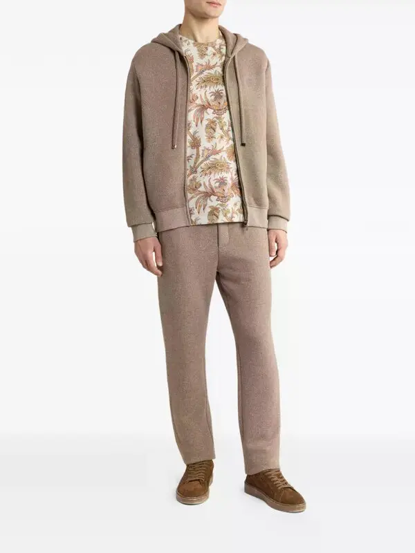 Etro Arnica-motif Jacquard Track Pants