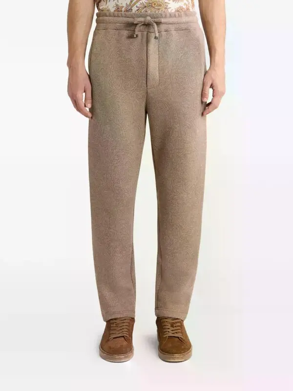 Etro Arnica-motif Jacquard Track Pants