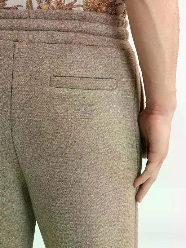 Etro Arnica-motif Jacquard Track Pants