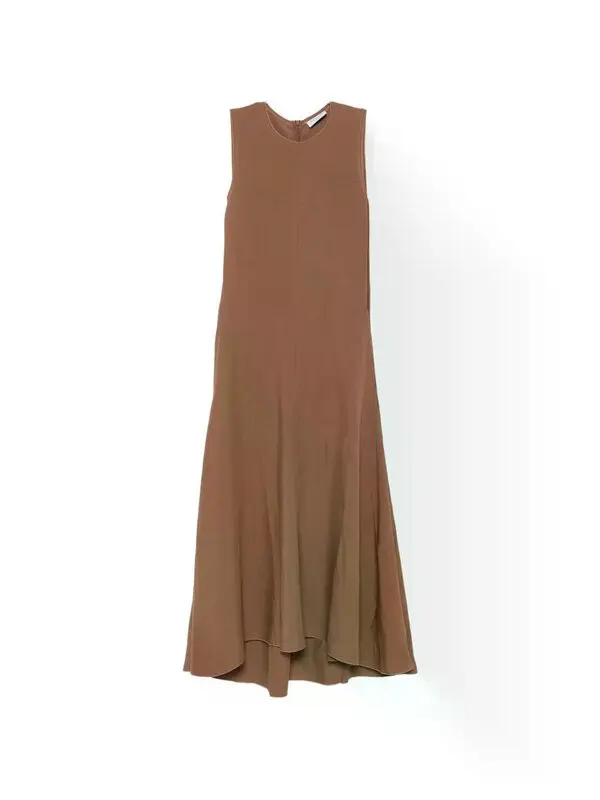AROVESCIO Sleeveless Flared Midi Dress