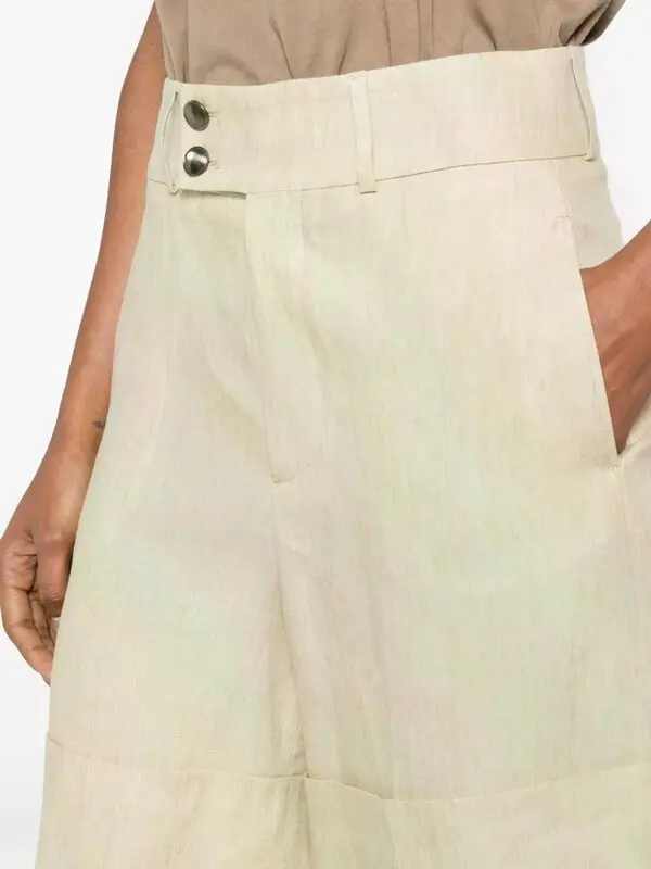 BERWICH Nadine Buttoned Turn-up Shorts