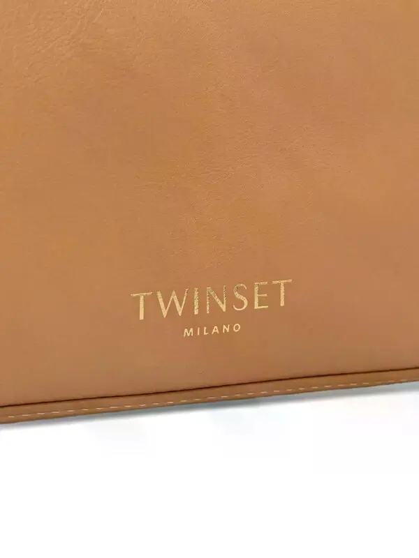 TWINSET Small Liliane Shoulder Bag - Neutrals