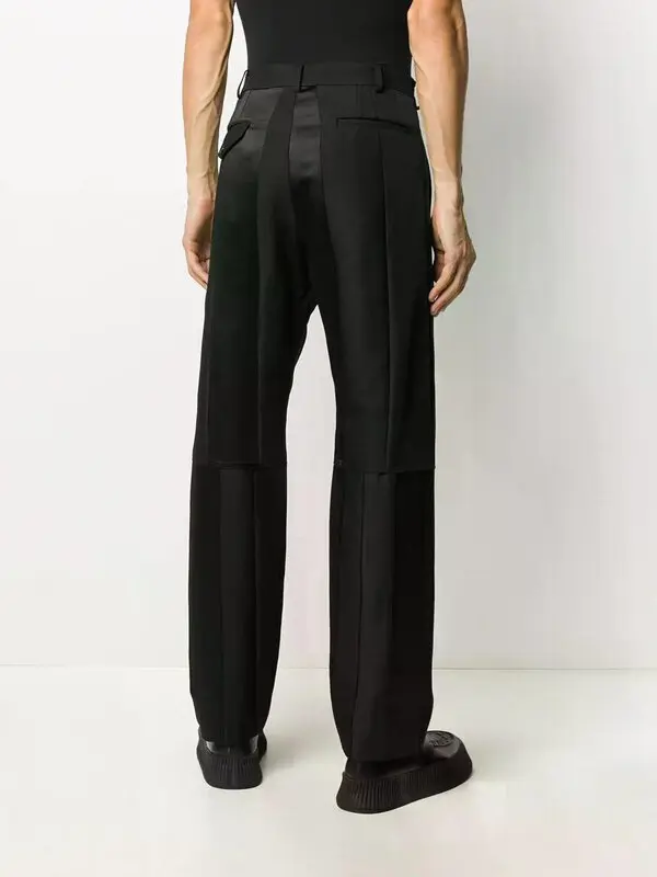 Comme Des Garçons Panelled Straight-leg Trousers