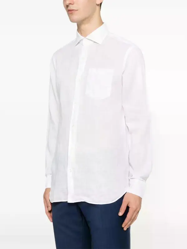 TRUZZI Chest-pocket Long-sleeve Shirt