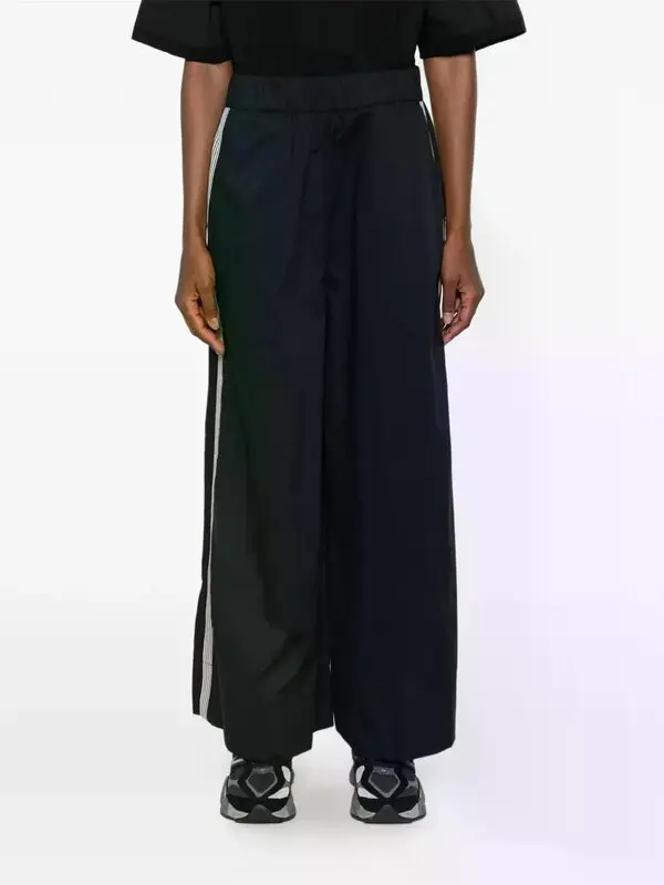 MARC ELLIS Side-stripe Wide-leg Trousers